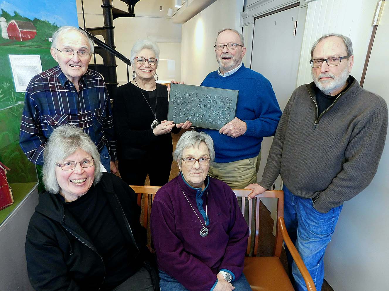 Alwin family donates plaque honoring ancestor to BC Historical Society ...